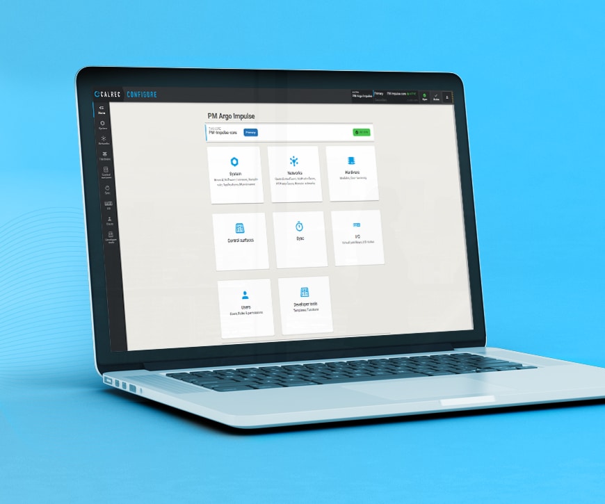 Configure | IP Core Management | Calrec