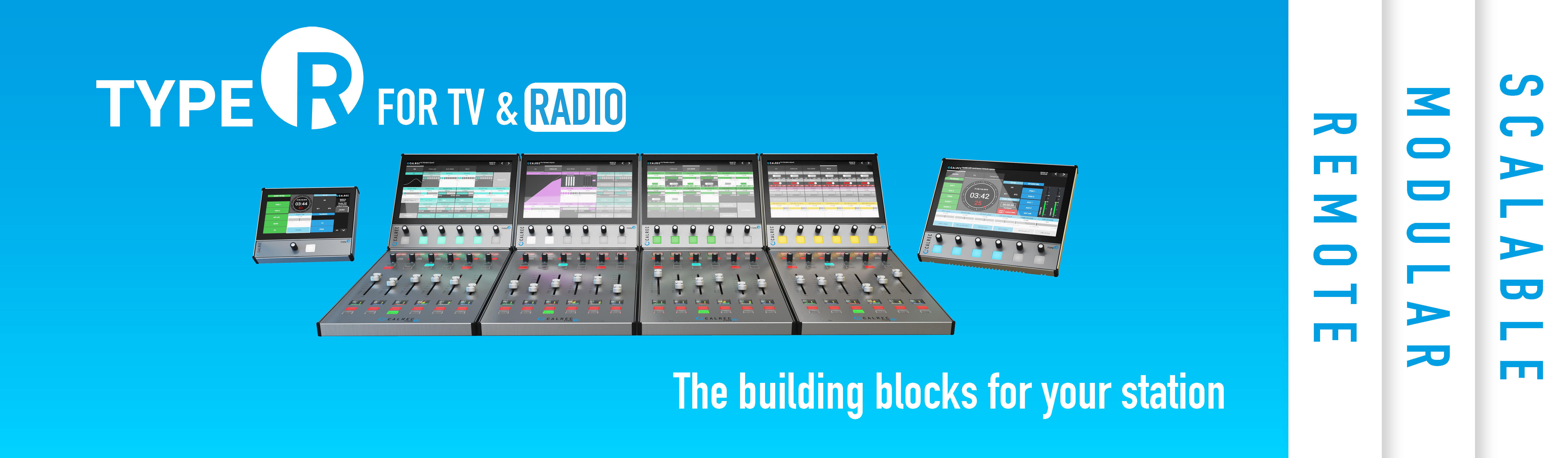 Type R for TV & Radio IP Audio Mixing System | Calrec