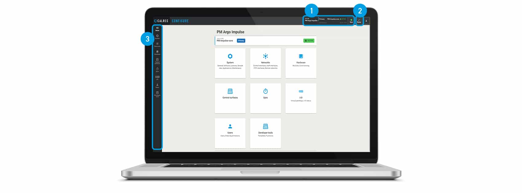 Configure | IP Core Management | Calrec
